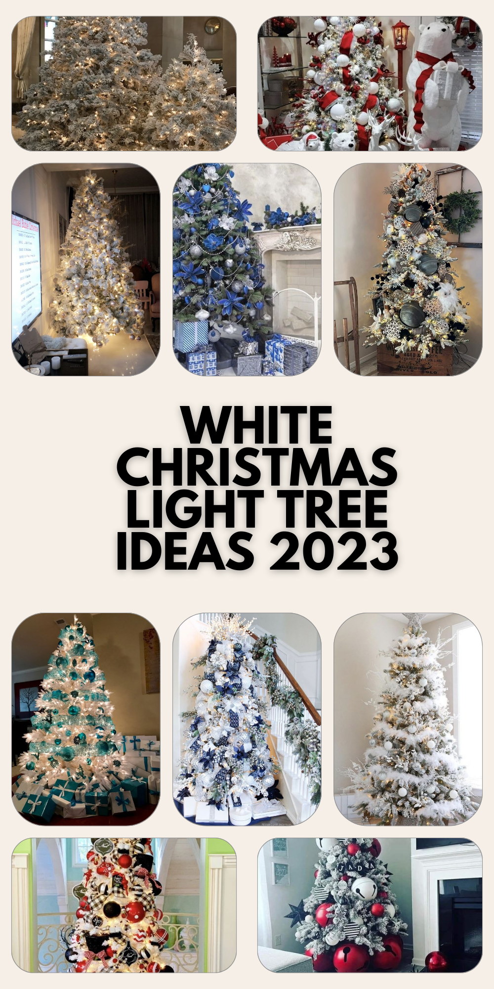 Enchanting White Christmas Light Tree Ideas 2023 | Transform Your Space ...