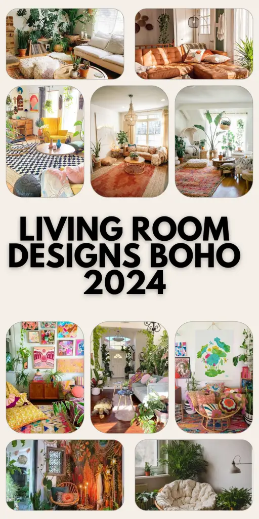 Boho Chic Magic Unveiled: Living Room Designs 2024 - Modern, Vintage ...