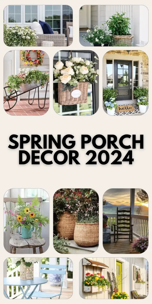 2024 Spring Porch Decor: Fresh Farmhouse & Modern Outdoor Ideas