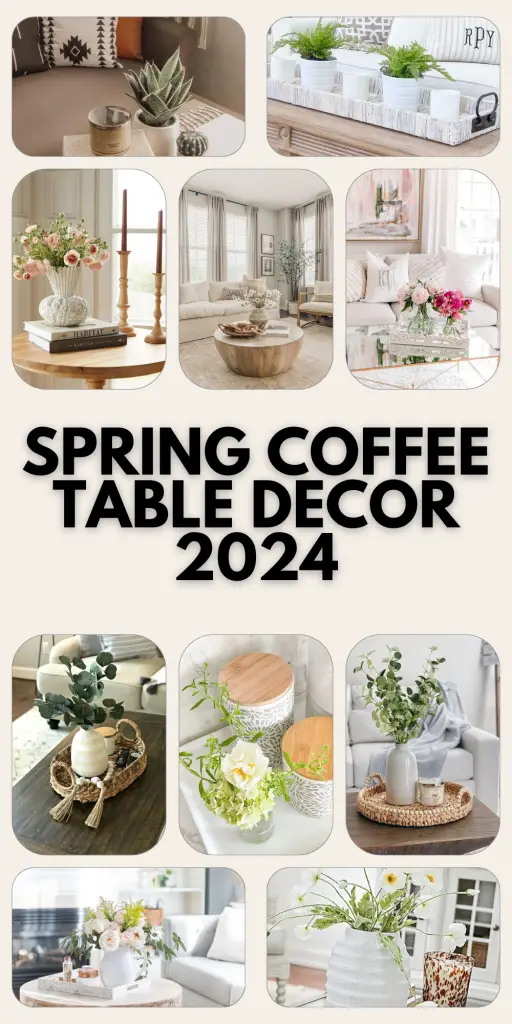 Fresh Spring Coffee Table Decor Ideas for Chic Home Vibes