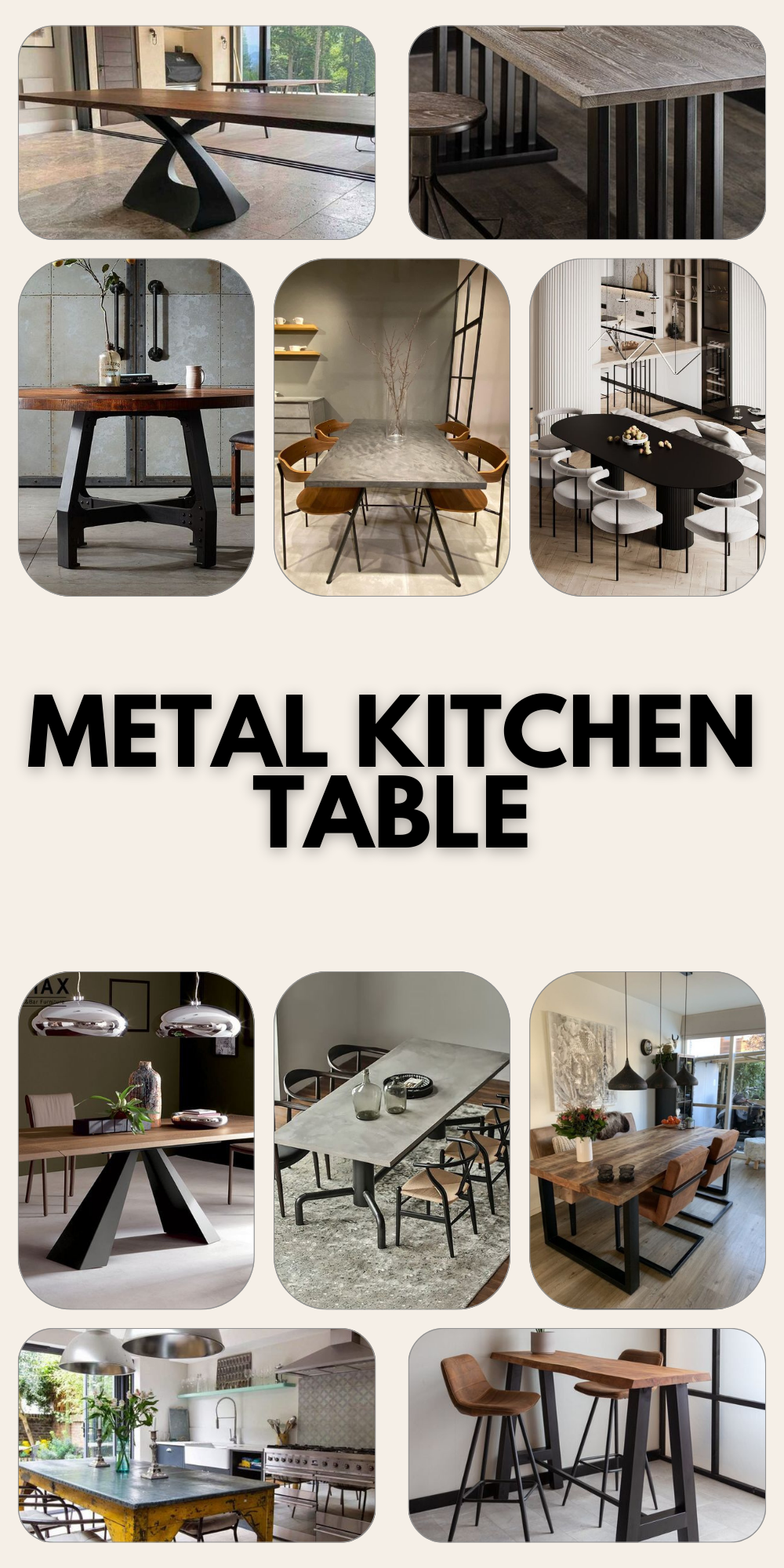Elegant Metal Kitchen Tables: Diverse Designs & Chic Trends – plixro.com