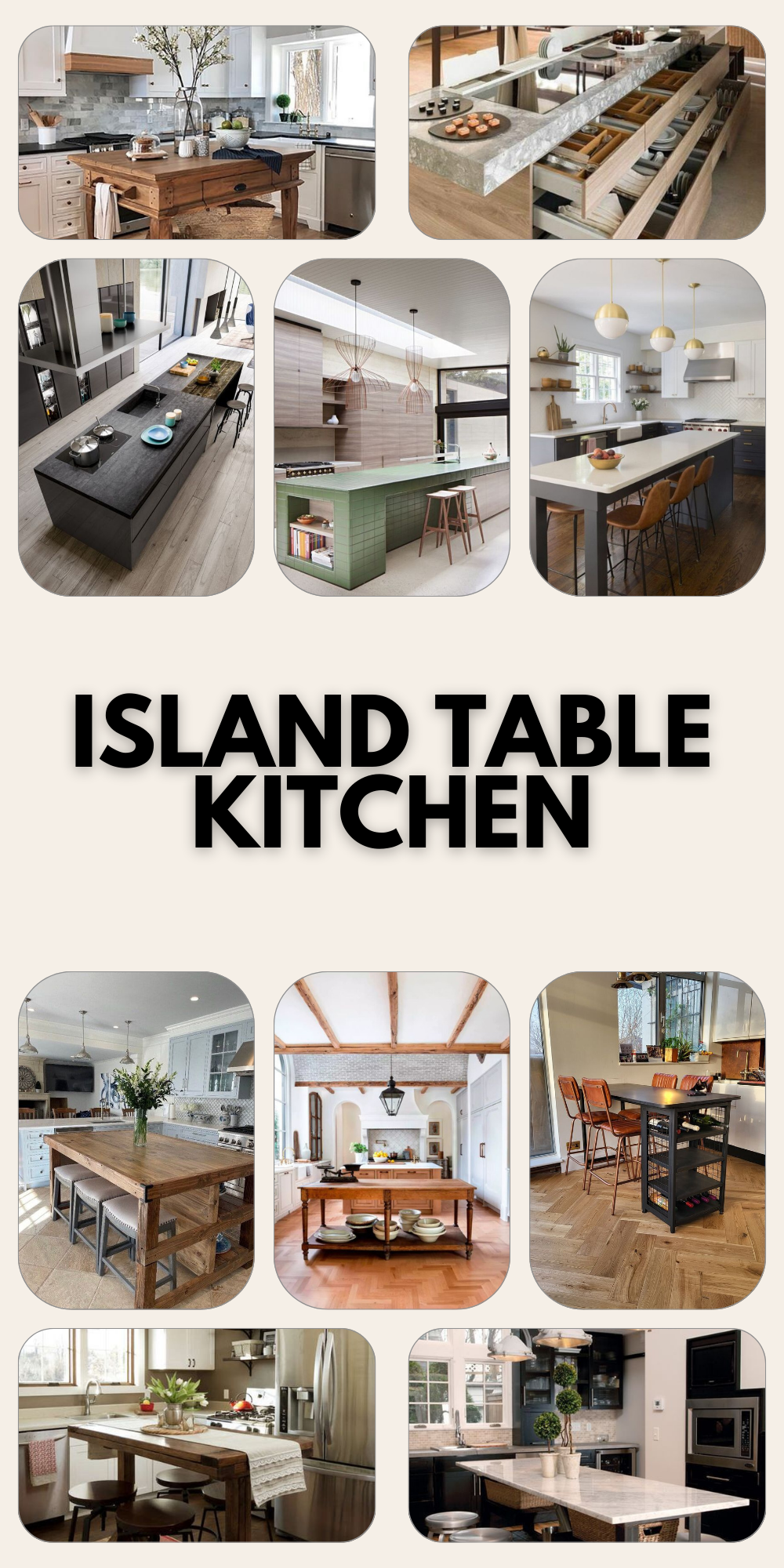 Chic Island Table Kitchen Ideas: Modern to Classic Designs – plixro.com
