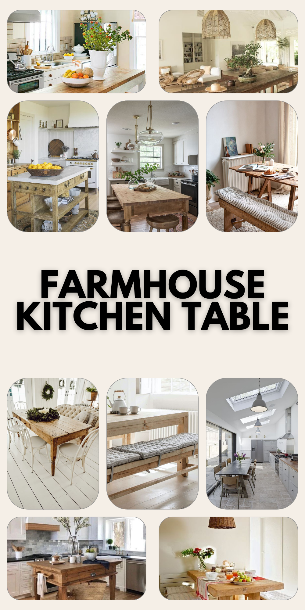 Chic Farmhouse Kitchen Tables: Elevate Home with Style & Comfort ...
