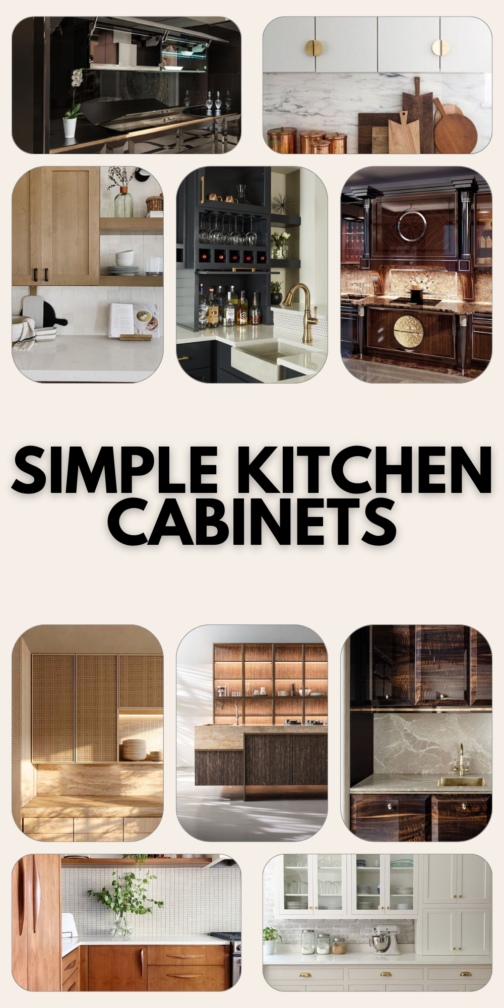 Elegant Simple Kitchen Cabinets: Designs & Ideas for Chic Spaces ...