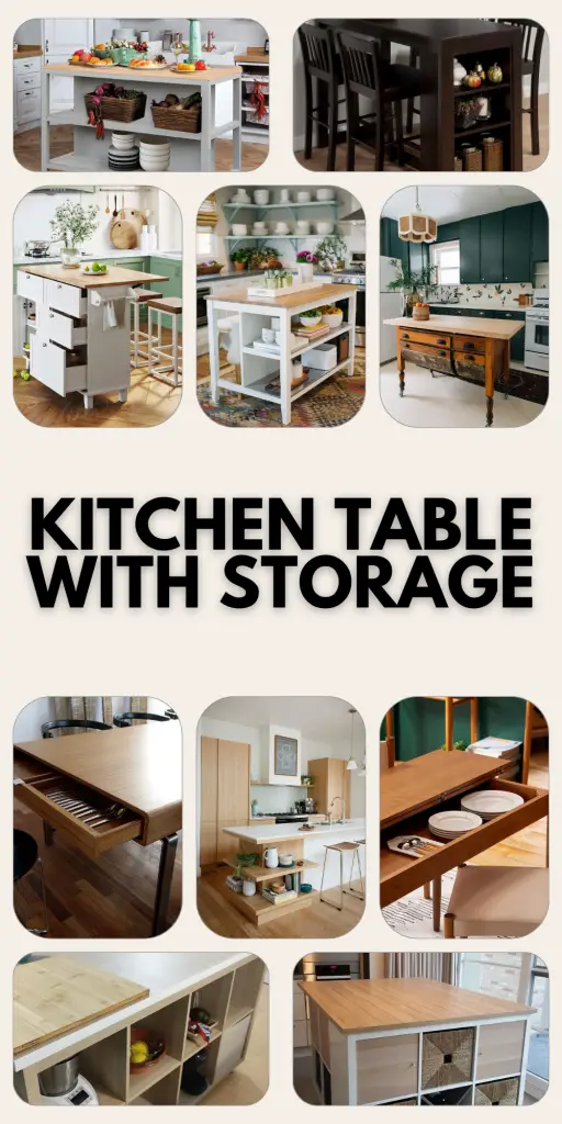 Stylish Kitchen Tables with Storage: Maximize Space & Decor