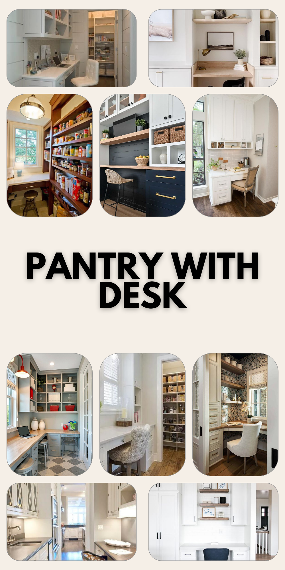 Transform Your Home with Elegant Pantry Desk Designs – Maximize Space ...