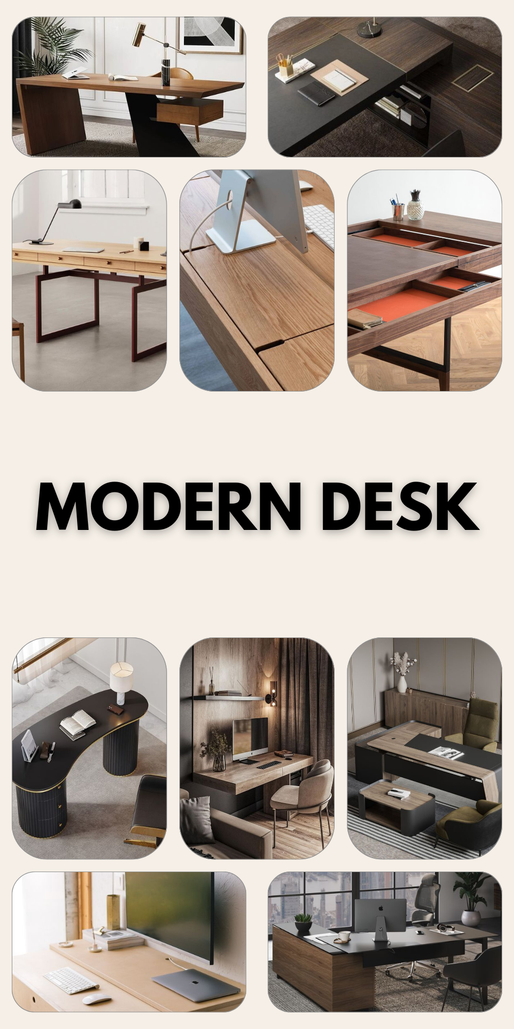 Stylish Modern Desks for Chic Home Offices and Bedrooms – Interior ...