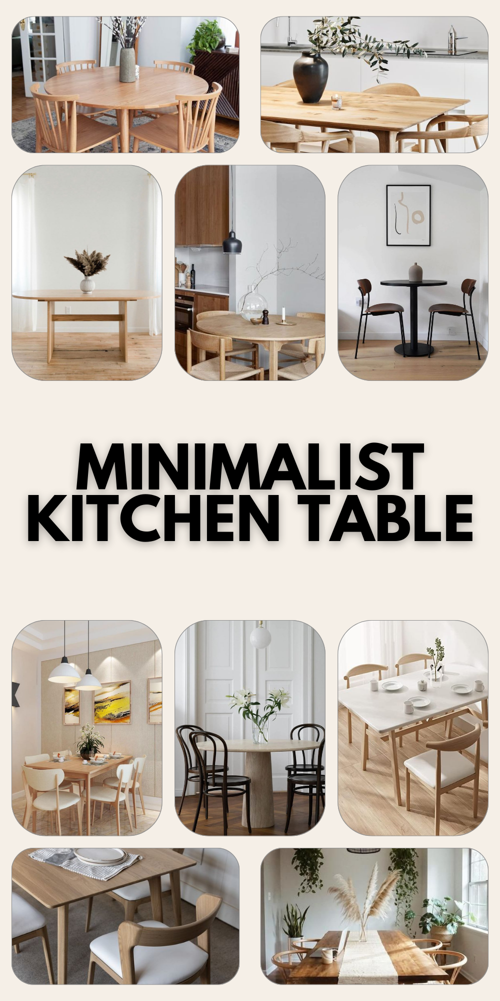 Chic Minimalist Kitchen Tables for Modern Small Spaces Decor – plixro.com