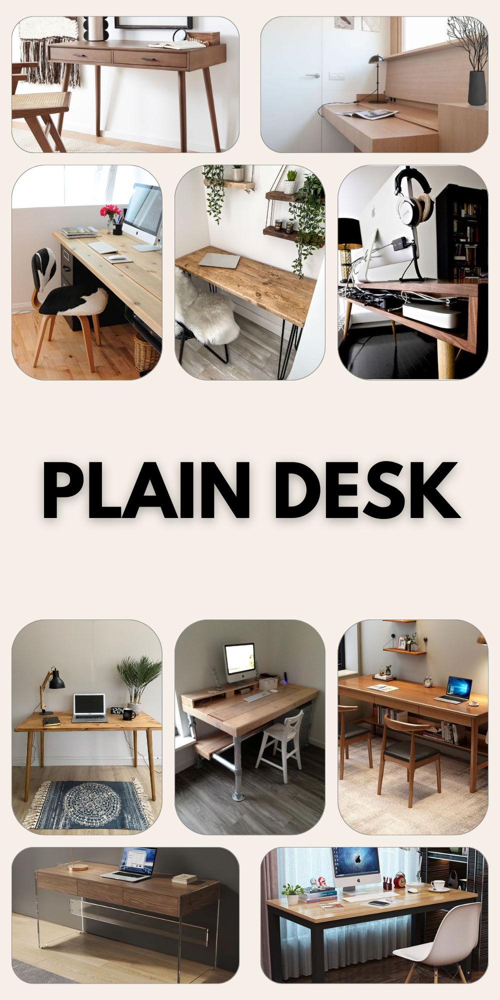 Chic Plain Desk Designs for Trendy Home Workspaces – Decor Ideas ...