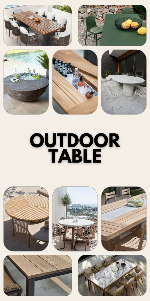 Stylish Outdoor Tables: Elevate Your Al Fresco Dining Experience