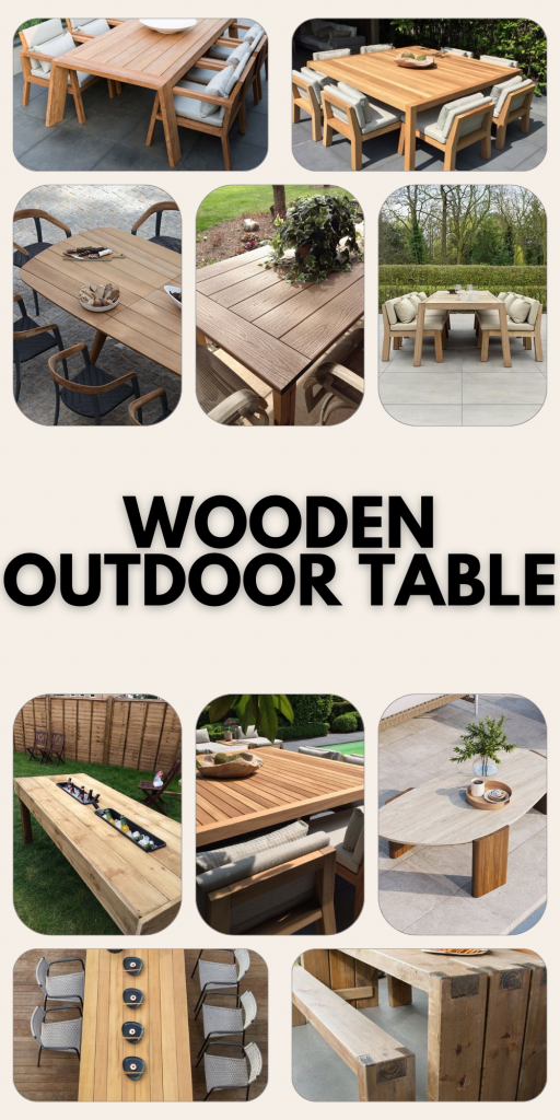 Stylish Wooden Outdoor Tables for Modern Gardens - Transform Your Space