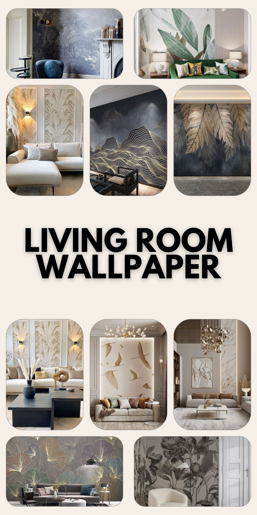 Transform Your Space with Chic Living Room Wallpaper Designs & Ideas ...