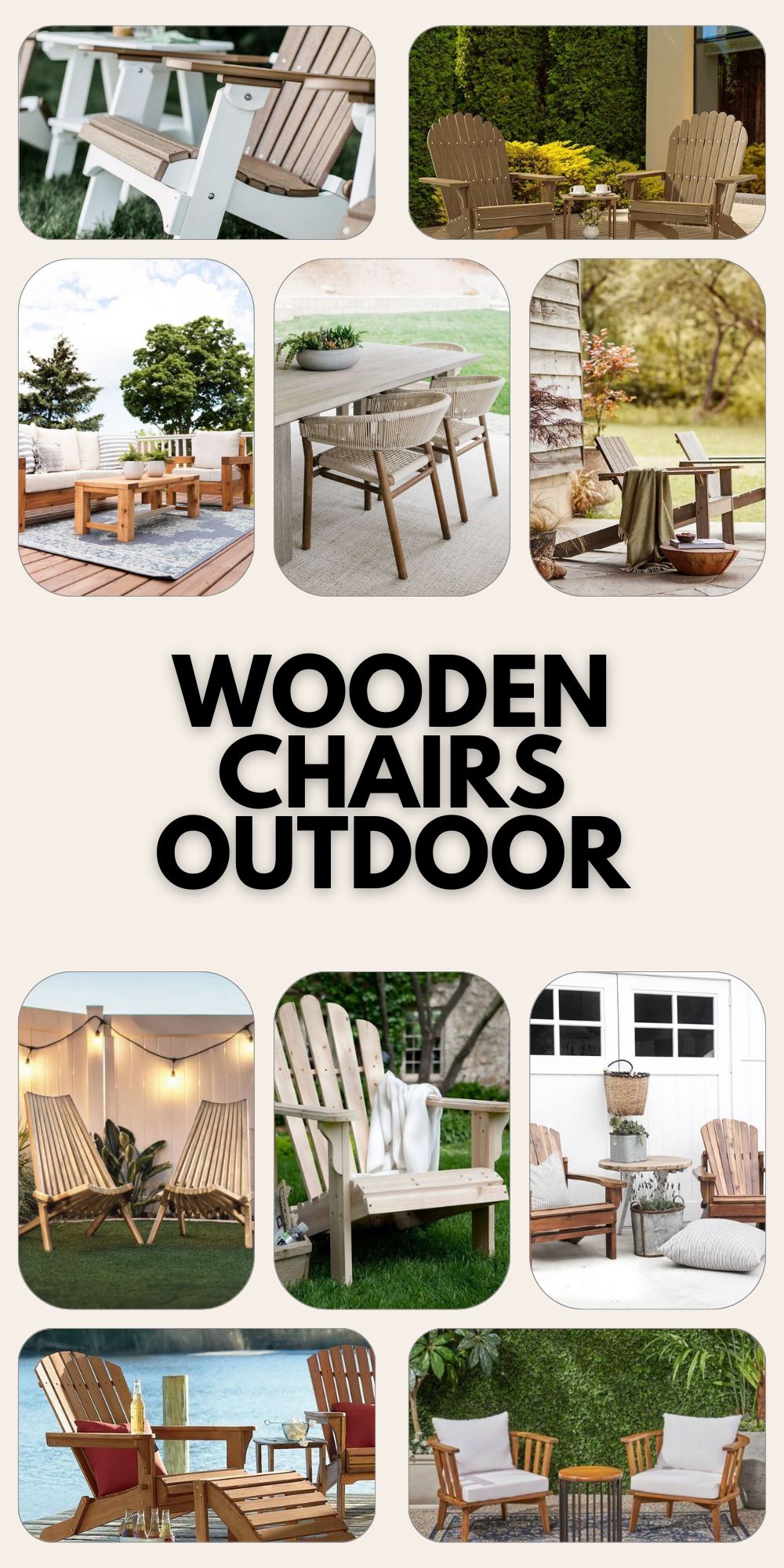 Elevate Your Outdoors: Stylish Wooden Chairs for Every Garden and Patio ...